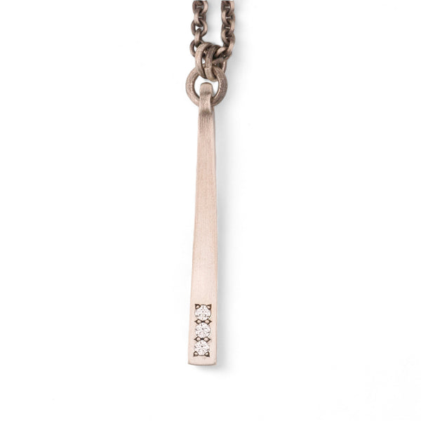 Elegant Diamond Stick Pendant - John Paul Designs