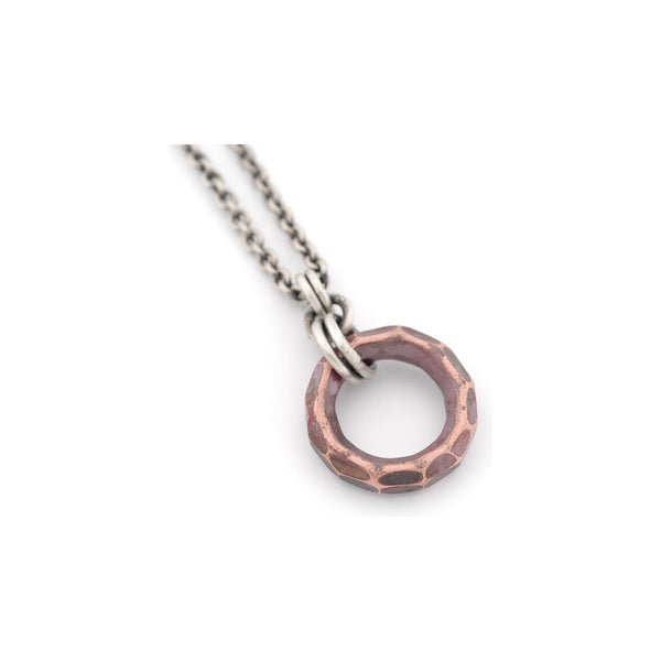 Textured Copper Circle - John Paul Designs