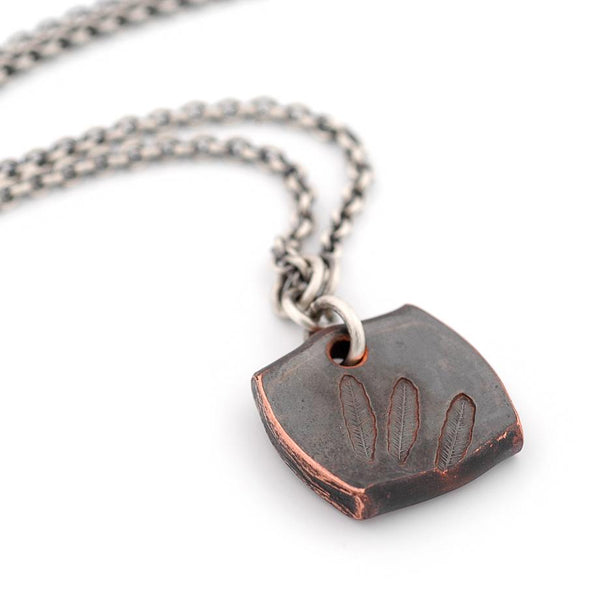 Dark Feathers Copper Pendant - John Paul Designs
