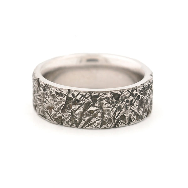Bark Texture Cobalt Chrome Band - John Paul Designs