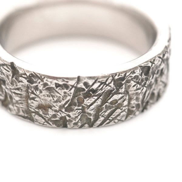Bark Texture Cobalt Chrome Band - John Paul Designs