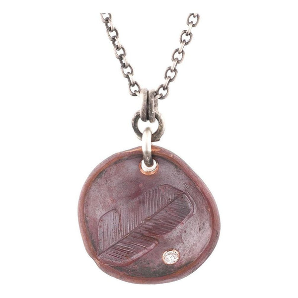 Copper Feather Pendant - John Paul Designs